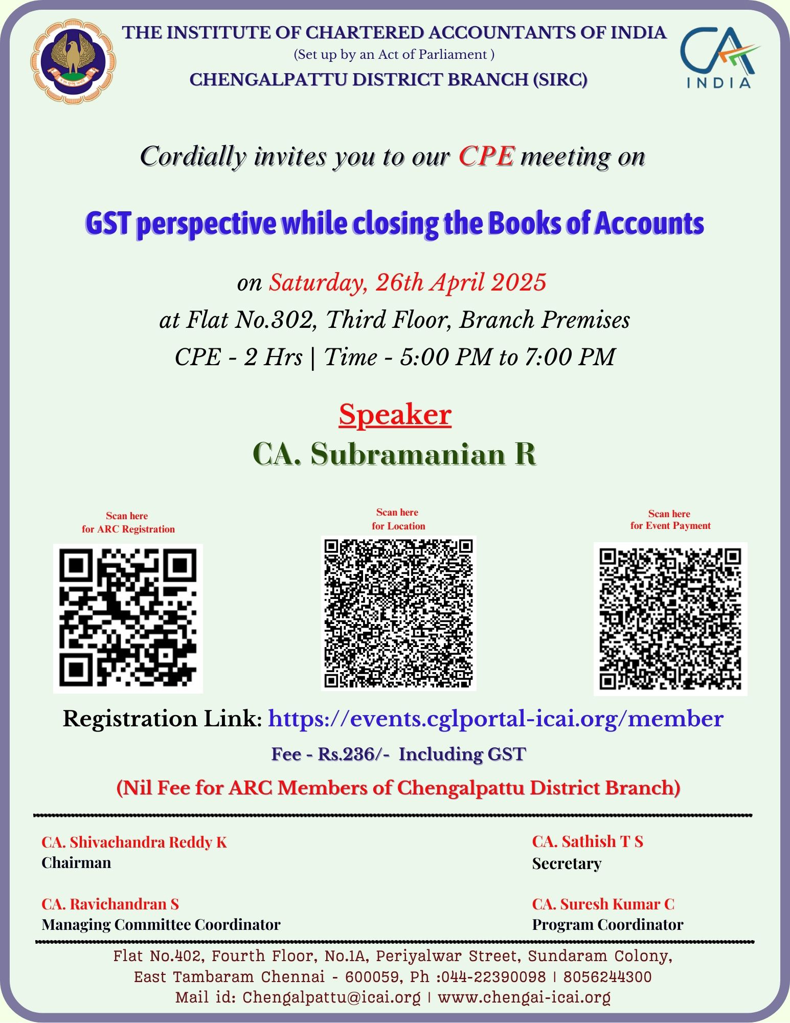 Upcoming CPE Programs for Members